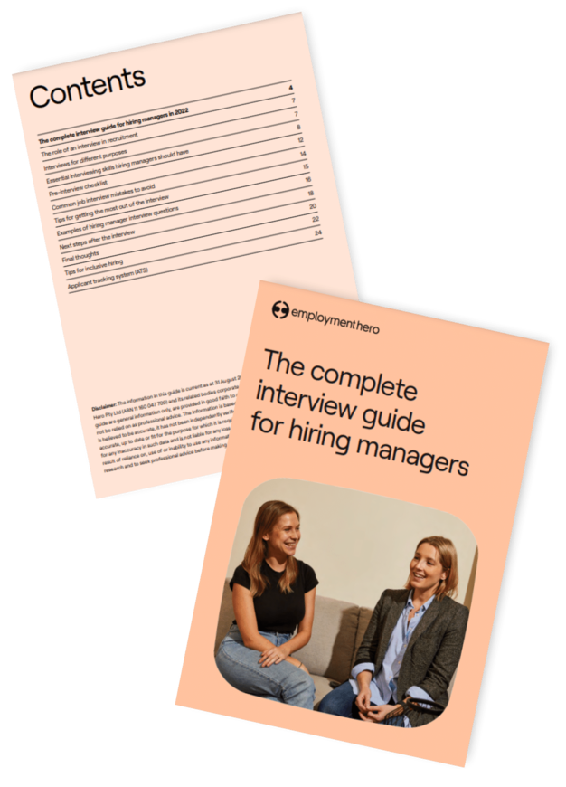 The complete interview guide for hiring managers | Employment Hero
