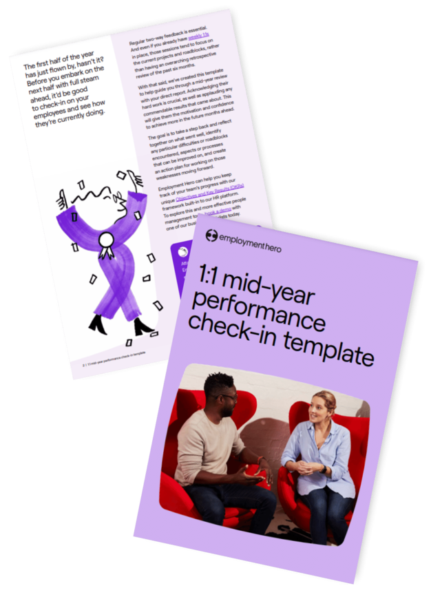 1:1 Mid-Year Performance Check-In Template | Employment Hero