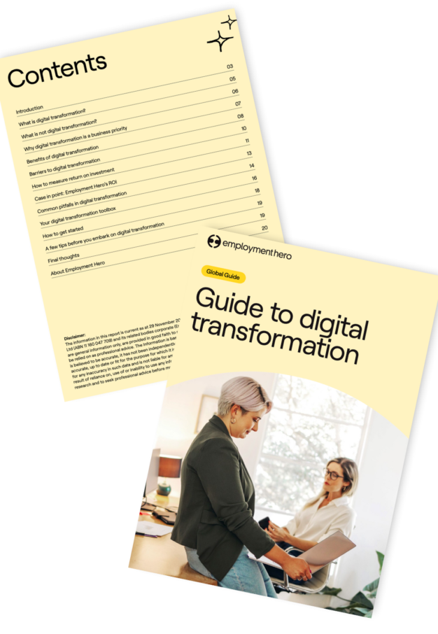 Guide to Digital Transformation | Employment Hero