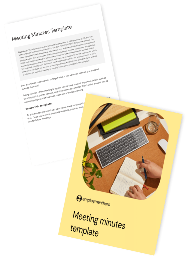 Meeting Minutes Template Free Download Employment Hero Meeting Minutes Template Free Download Employment Hero