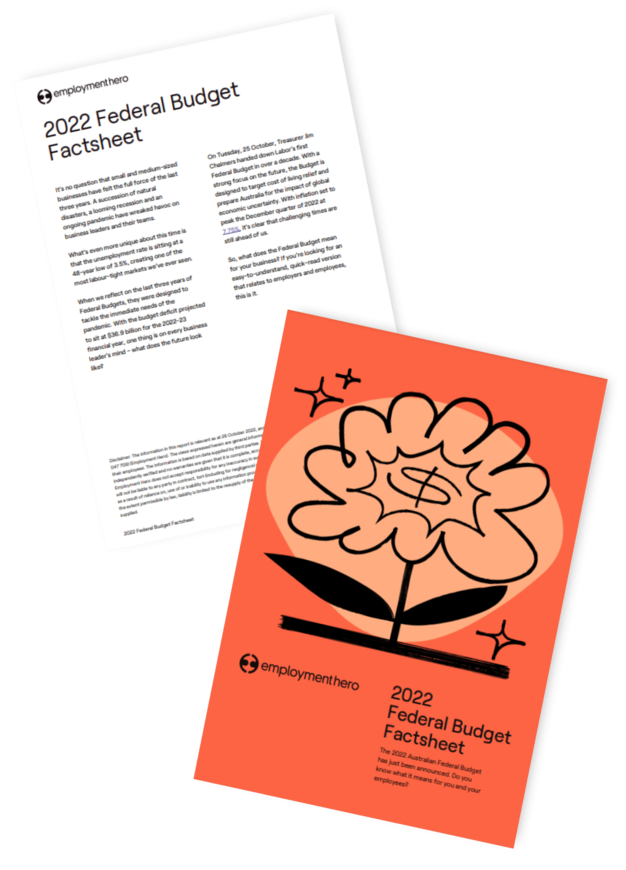 2022 Australian Federal Budget Factsheet | Employment Hero