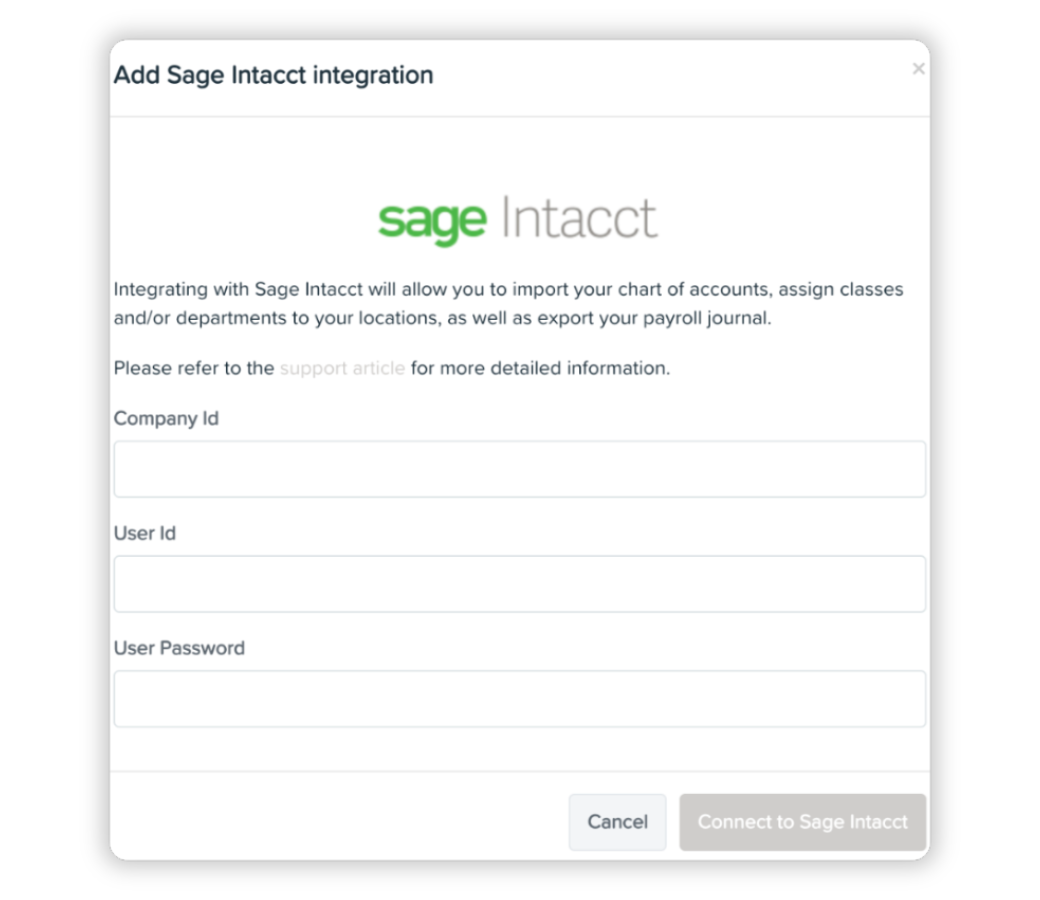 Sage Intacct integration with Employment Hero | HR & Payroll features
