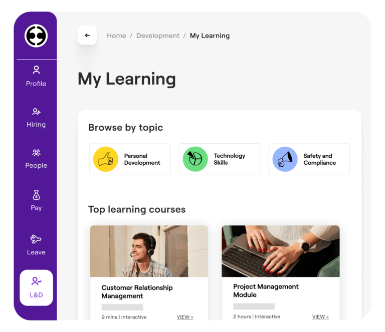 Corporate Learning Management System | Employment Hero