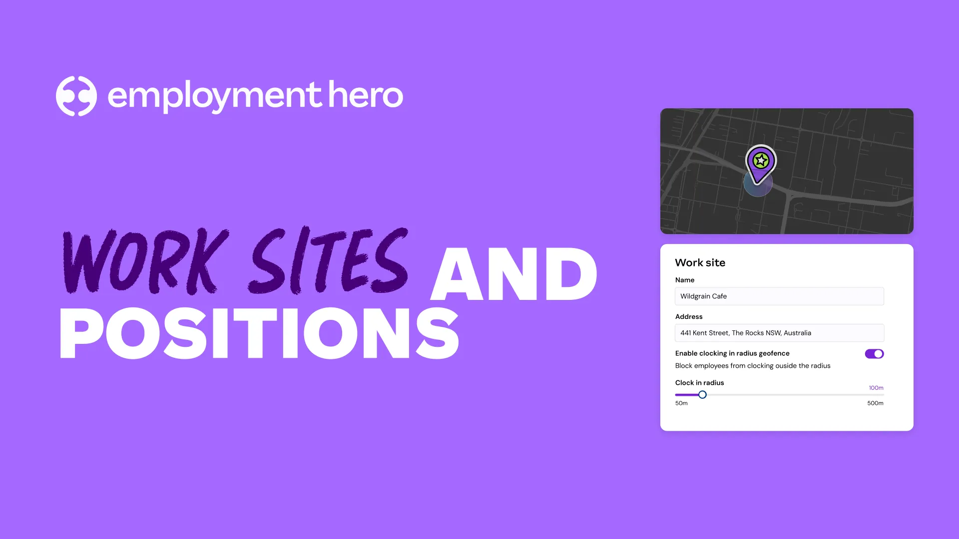 Configuring Work Sites & Positions